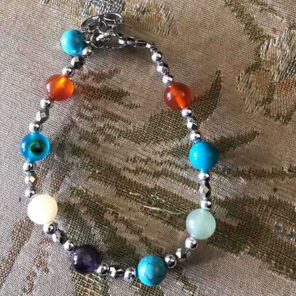 Santa Cruz Beach Boardwalk | Jewelry | Stone Glass Bead Lotus Bracelet ...